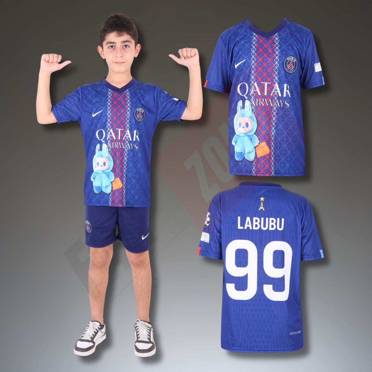Zestaw dziecięcy PSG. Edycja specjalna Labubu – fan-zona.pl